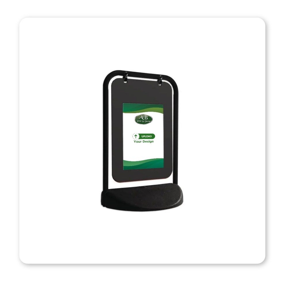 Switch Swing Sign Black (Magnetic Pocket) - Abprint & Design